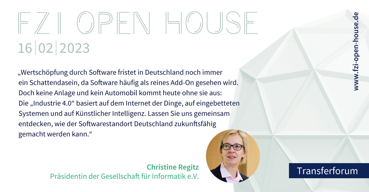 Keynote-Speakerin beim FZI Open House 2023: Christine Regitz - FZI ...